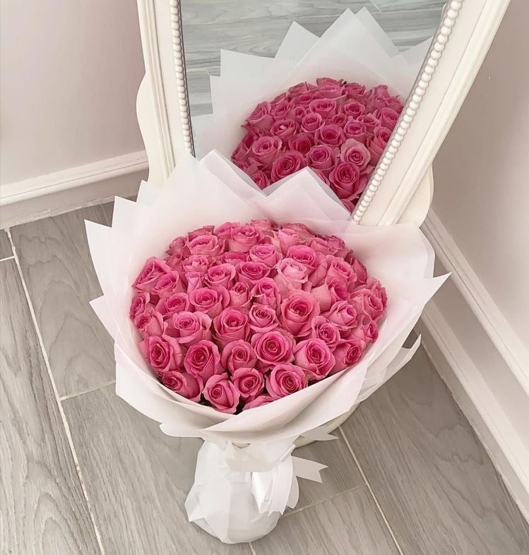 Princess(50-75-100 roses)on the picture 50 roses – Flower Fairy LLC